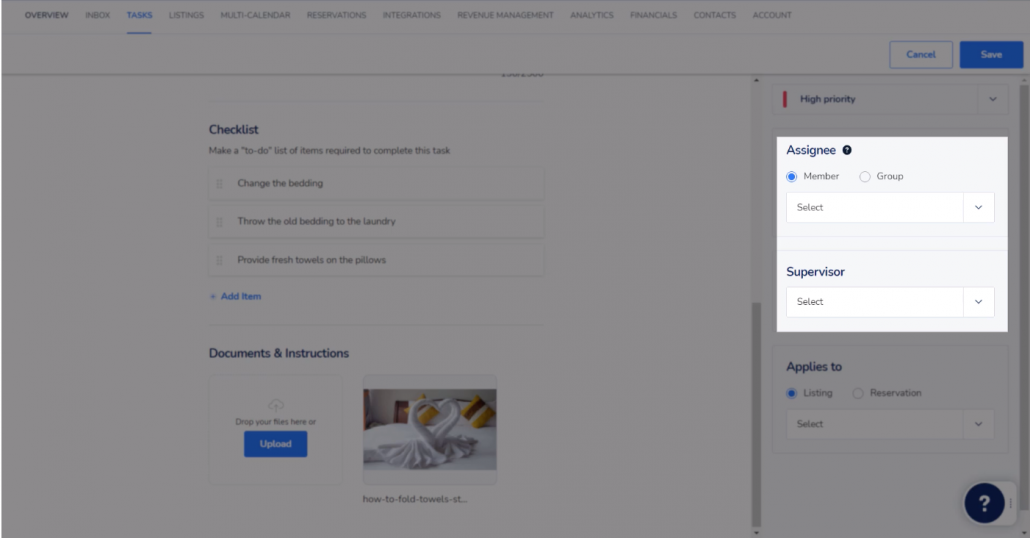 Creating manual tasks with Guesty - Guesty