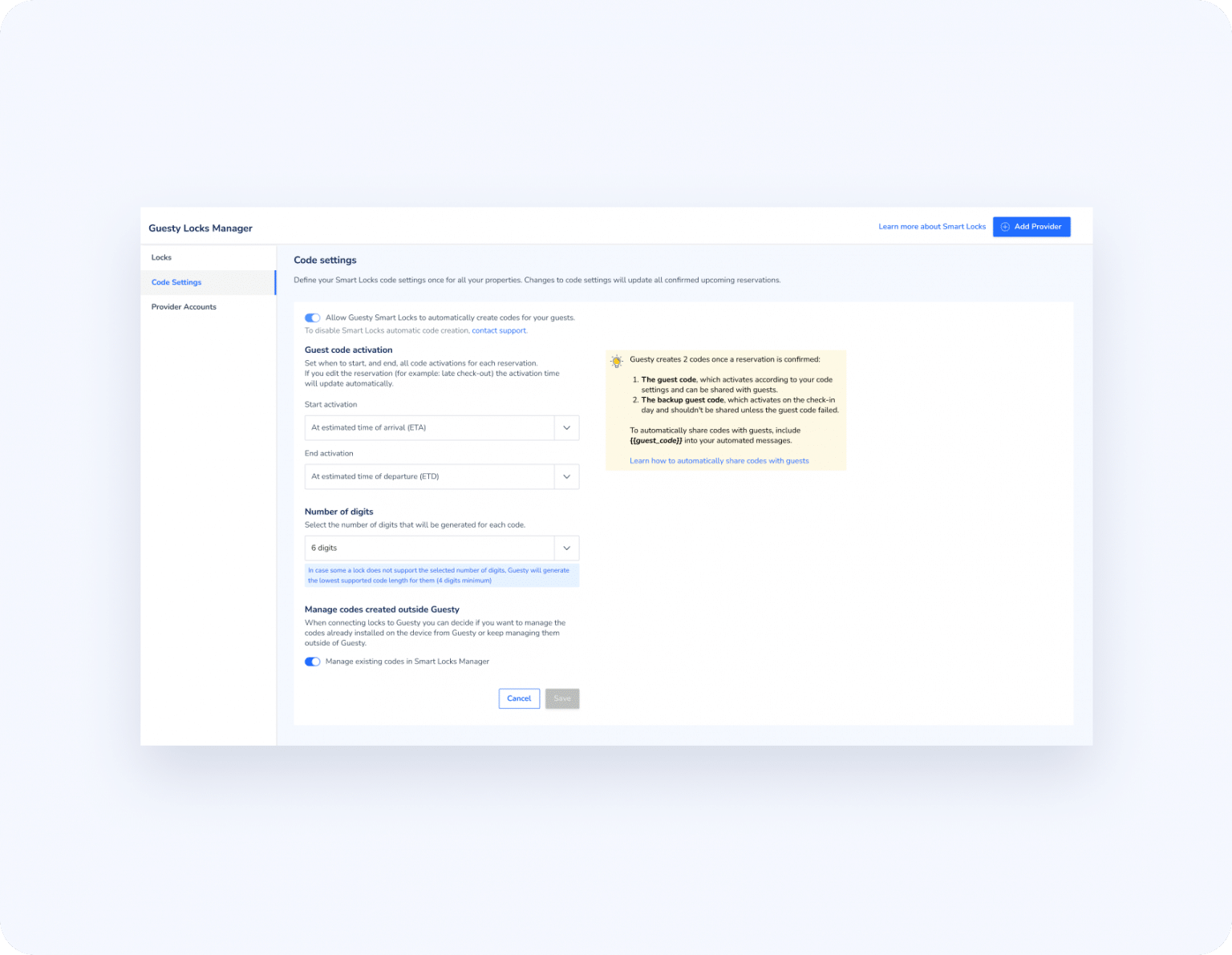 Smart Lock Management System by Guesty