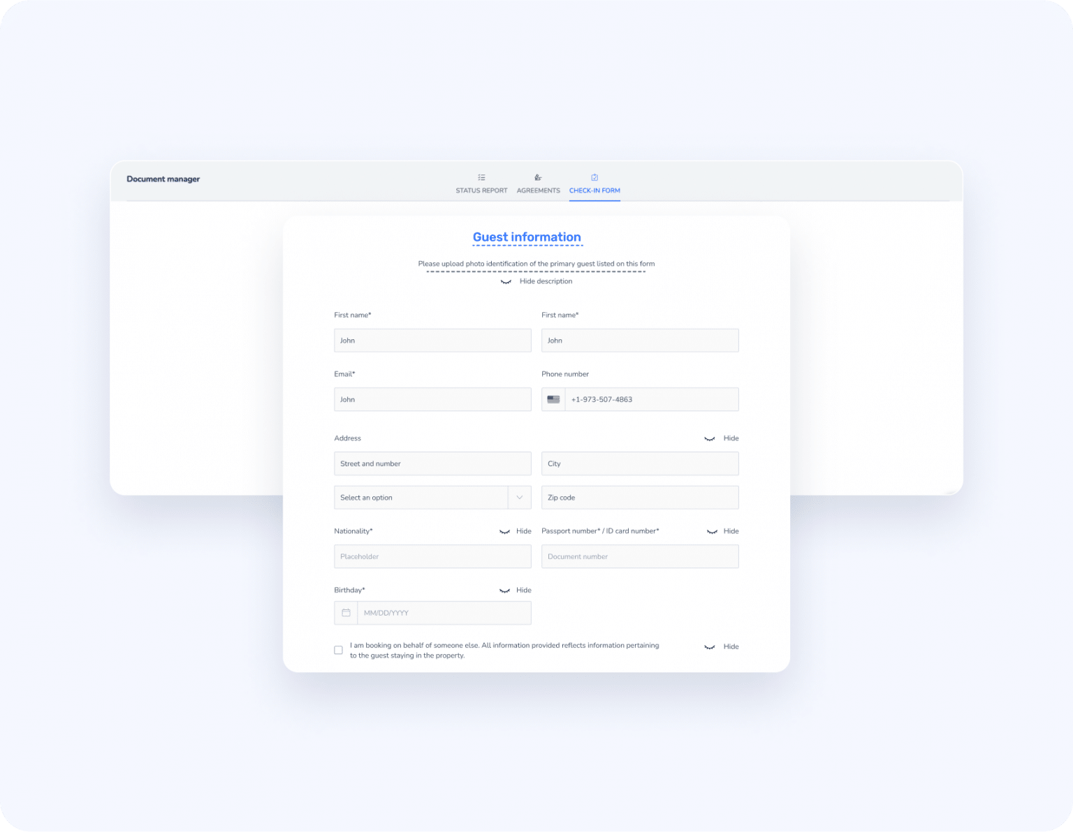 Manual Booking System by Guesty