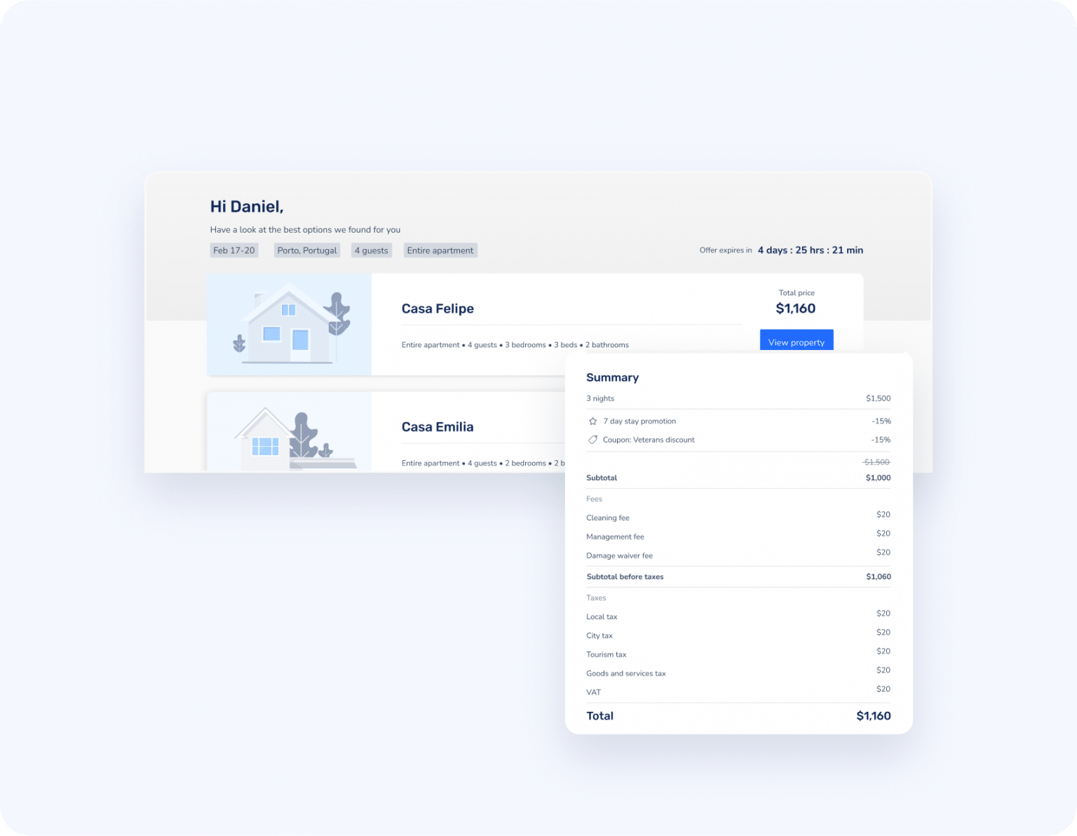 Direct Booking Short Term Rental by Guesty